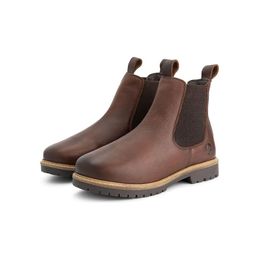 TRAVELIN' Leder-Chelsea-Boots in Braun - 54% | Gr&ouml;&szlig;e 40 | Stiefeletten