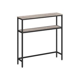 Songmics Sideboard in Schwarz/ Grau - (B)80 x (H)80 x (T)20 cm - 10% | Regale