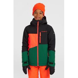 O`Neill O'Neill Ski-/ Snowboardjacke in Schwarz/ Gr&uuml;n/ Orange - 52% | Gr&ouml;&szlig;e 116 | Kinder-outdoor-jacken