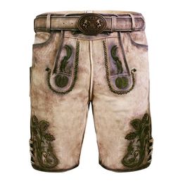 Edelnice Lederhose "Michael" in Beige - 35% | Gr&ouml;&szlig;e 46 | Herren-trachten-lederhosen