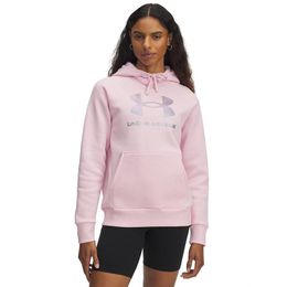 Under Armour Fleecehoodie in Rosa - 30% | Gr&ouml;&szlig;e M | Damenpullover
