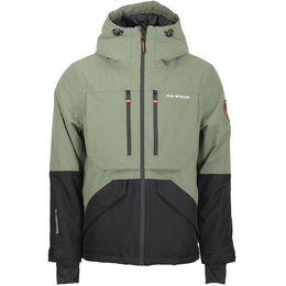 Peak Mountain Ski-/ Snowboardjacke "Cesna" in Khaki/ Schwarz - 64% | Gr&ouml;&szlig;e L | Herren-outdoorjacken