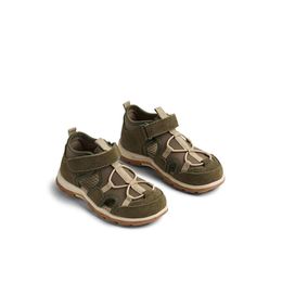 Wheat Leder-Halbsandalen "Mingi" in Khaki - 59% | Gr&ouml;&szlig;e 32 | Kindersandalen