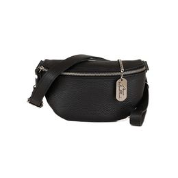 Anna Morellini Leder-G&uuml;rteltasche "Agnese" in Schwarz - (B)23 x (H)15 x (T)1 cm - 69% | Damen-koffer-reisegepaeck