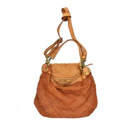 Amara Leder-Schultertasche "Merida" in Hellbraun - (B)30 x (H)30 x (T)14 cm - 75% | Damen-taschen