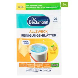 Dr.Beckmann Dr. Beckmann 6er-Set: Allzweck-Reinigungsbl&auml;tter "Summer Lemon", je 20 St&uuml;ck - 16% | Putzutensilien