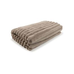 MAGMA Heimtex Plaid "Raya" in Taupe - (L)200 x (B)140 cm - 23% | Decken