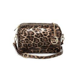 Mia Tomazzi Leder-Umh&auml;ngetasche "Caltanissetta" in Bronze - (B)22 x (H)15 x (T)10 cm - 74% | Damen-taschen