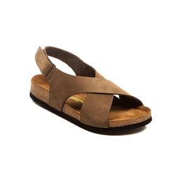 Comfortfusse Leder-Sandalen in Sand - 66% | Gr&ouml;&szlig;e 39 | Damen-sandalen