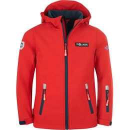Trollkids Softshelljacke "Oslofjord" in Rot - 46% | Gr&ouml;&szlig;e 164 | Kinder-outdoor-jacken