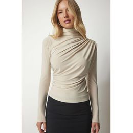 Happiness Istanbul Longsleeve in Creme - 64% | Gr&ouml;&szlig;e 38 | Damen-tops