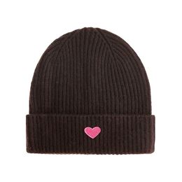 Zwillingsherz Kaschmir-Beanie in Braun - 51% | Damen-muetzen-caps