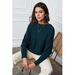 Jos&eacute;fine Pullover "Dragor" in Dunkelgr&uuml;n - 62% | Gr&ouml;&szlig;e L | Damen-pullover-cardigans