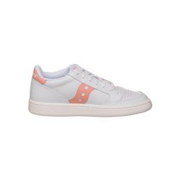 Saucony Leder-Sneakers "Jazz Court" in Wei&szlig;/ Rosa - 58% | Gr&ouml;&szlig;e 40 | Damen-sneakers