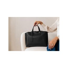 Lia Biassoni Leder-Shopper "Pedogna" in Schwarz - (B)46 x (H)32 x (T)12 cm - 77% | Damen-taschen