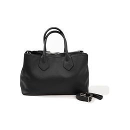 Lia Biassoni Leder-Shopper in Schwarz - (B)42 x (H)29 x (T)15 cm - 75% | Damen-taschen