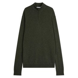 Perfect Cashmere Kaschmir-Pullover "Lucas" in Khaki - 57% | Gr&ouml;&szlig;e S | Herren-plussize