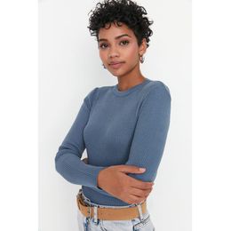 Trendyol Pullover in Blau - 57% | Gr&ouml;&szlig;e L | Damen-pullover-cardigans