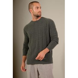Perfect Cashmere Kaschmir-Pullover "Darri" in Khaki - 61% | Gr&ouml;&szlig;e M | Herren-plussize