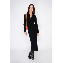 ASSUILI Kaschmir-Strickkleid in Schwarz - 64% | Gr&ouml;&szlig;e 40 | Damen-kleider