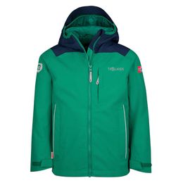 Trollkids Regenjacke "Bergen" in Gr&uuml;n - 49% | Gr&ouml;&szlig;e 92 | Kinder-outdoor-jacken
