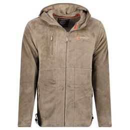 Geographical Norway Fleecejacke "Upload" in Taupe - 61% | Gr&ouml;&szlig;e XL | Herren-pullover-sport
