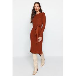Trendyol Strickkleid in Hellbraun - 67% | Gr&ouml;&szlig;e S | Damen-kleider