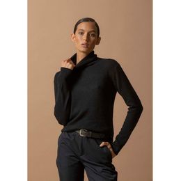 Perfect Cashmere Kaschmir-Rollkragenpullover "Tracy" in Schwarz - 65% | Gr&ouml;&szlig;e M | Damen-pullover-cardigans