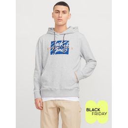 Jack & Jones Jack & Jones Hoodie in Grau - 70% | Gr&ouml;&szlig;e S | Herren-sweatshirts-jacken