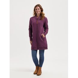 TRAVELIN' Sweatjacke in Lila - 59% | Gr&ouml;&szlig;e M | Damen-sweatshirts-jacken