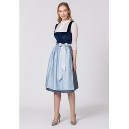 Stockerpoint Dirndl "Aida" in Dunkelblau/ Hellblau - 54% | Gr&ouml;&szlig;e 42 | Damen-dirndl