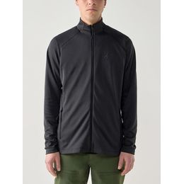 Hagl&ouml;fs Hagl&ouml;fs Fleecejacke "Korp Mid" in Schwarz - 42% | Gr&ouml;&szlig;e L | Herren-pullover-sport