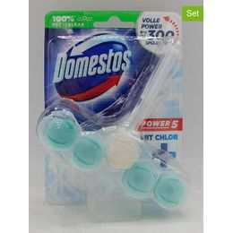Domestos 9er-Set: WC-Steine "Power5 mit Chlor", je 55 g - 51% | Putzutensilien