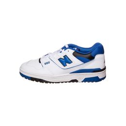 New Balance Leder-Sneakers "550" in Wei&szlig;/ Blau - 50% | Gr&ouml;&szlig;e 43 | Herrensneakers