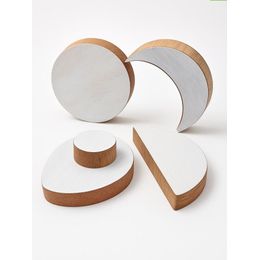 Samimi 5er-Set: Blockdruck-Stempeln ''Moon'' in Natur/ Wei&szlig; - (L)9 x (B)7 cm - 37% | Kreativbedarf-diy