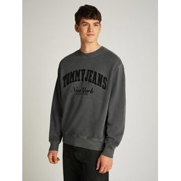 Tommy Jeans Sweatshirt in Anthrazit - 63% | Gr&ouml;&szlig;e L | Herren-plussize