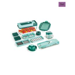 Genius 13tlg. Set: Zerkleinerer "Nicer Dicer Fusion" in Mint - 58% | Kuechenhelfer