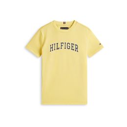 Tommy Hilfiger T-Shirt 'VARSITY' Jungen Gr&ouml;&szlig;e 98 gelb / schwarz / wei&szlig;