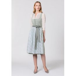 Stockerpoint Dirndl ''Megan'' in Hellgr&uuml;n/ Hellblau - 56% | Gr&ouml;&szlig;e 40 | Damen-dirndl