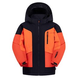 Kamik Winterjacke "Meteor" in Dunkelblau/ Orange - 33% | Gr&ouml;&szlig;e 98 | Kinderjacken