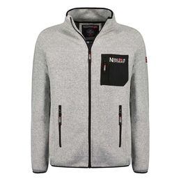 Geographical Norway Fleecejacke "Title" in Hellgrau - 71% | Gr&ouml;&szlig;e S | Herren-pullover-sport