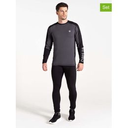 Dare 2b 2tlg. Funktionsw&auml;sche-Set "Exchange IV" in Grau/ Schwarz - 62% | Gr&ouml;&szlig;e XL | Herren-sportunterwaesche