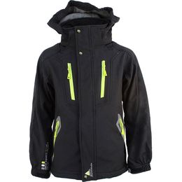 Peak Mountain Softshelljacke in Schwarz - 65% | Gr&ouml;&szlig;e 140 | Kinder-outdoor-jacken