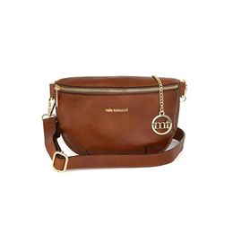 Mia Tomazzi Leder-Brustbeutel "Eginardo" in Braun - (B)23 x (H)17 x (T)7 cm - 76% | Damen-koffer-reisegepaeck
