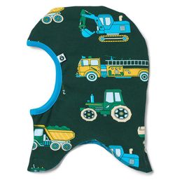 Smafolk Sm&aring;folk Wende-M&uuml;tze "Fahrzeuge und &Auml;pfel" in Gr&uuml;n/ Blau - 33% | Gr&ouml;&szlig;e 48-50 cm | Baby-muetzen