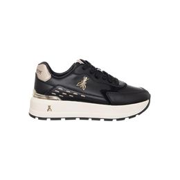 Patrizia Pepe Leder-Sneakers in Schwarz/ Gold - 55% | Gr&ouml;&szlig;e 41 | Damen-sneakers