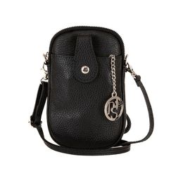 Pia Sassi Leder-Handytaschetasche "Serrottini" in Schwarz - (B)11 x (H)19 x (T)2 cm - 74% | Damen-handytaschen
