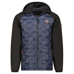 Geographical Norway &Uuml;bergangsjacke "Bael" in Dunkelblau/ Schwarz - 61% | Gr&ouml;&szlig;e L | Herren-plussize