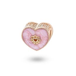 CHARM'S Ros&eacute;vergold. Bead mit Edelsteinen - 73% | Schmuck
