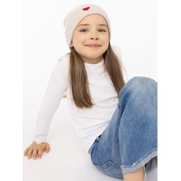 Zwillingsherz Kaschmir-Beanie "Herz" in Beige - 23% | Kindermuetzen